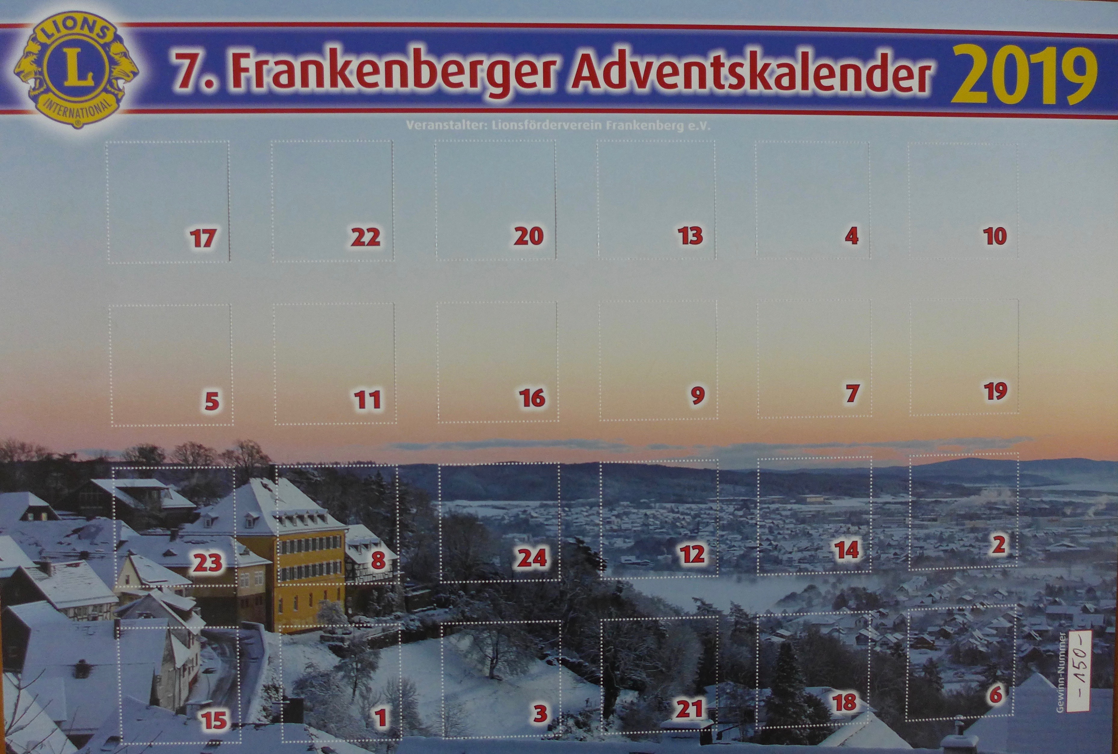 Lions Adventskalender - Frankenberg/Eder - Lions Deutschland Lions Adventskalender - Frankenberg/Eder - Lions Deutschland
